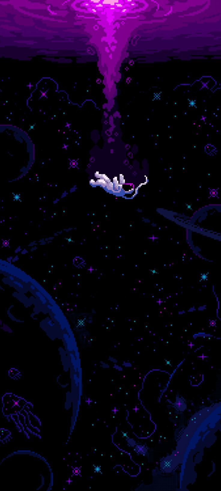 Pixel Art Space Wallpapers - Top Free Pixel Art Space Backgrounds ...