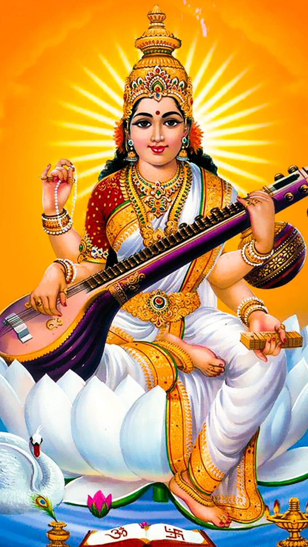 Sarasvati Wallpapers - Top Free Sarasvati Backgrounds - WallpaperAccess