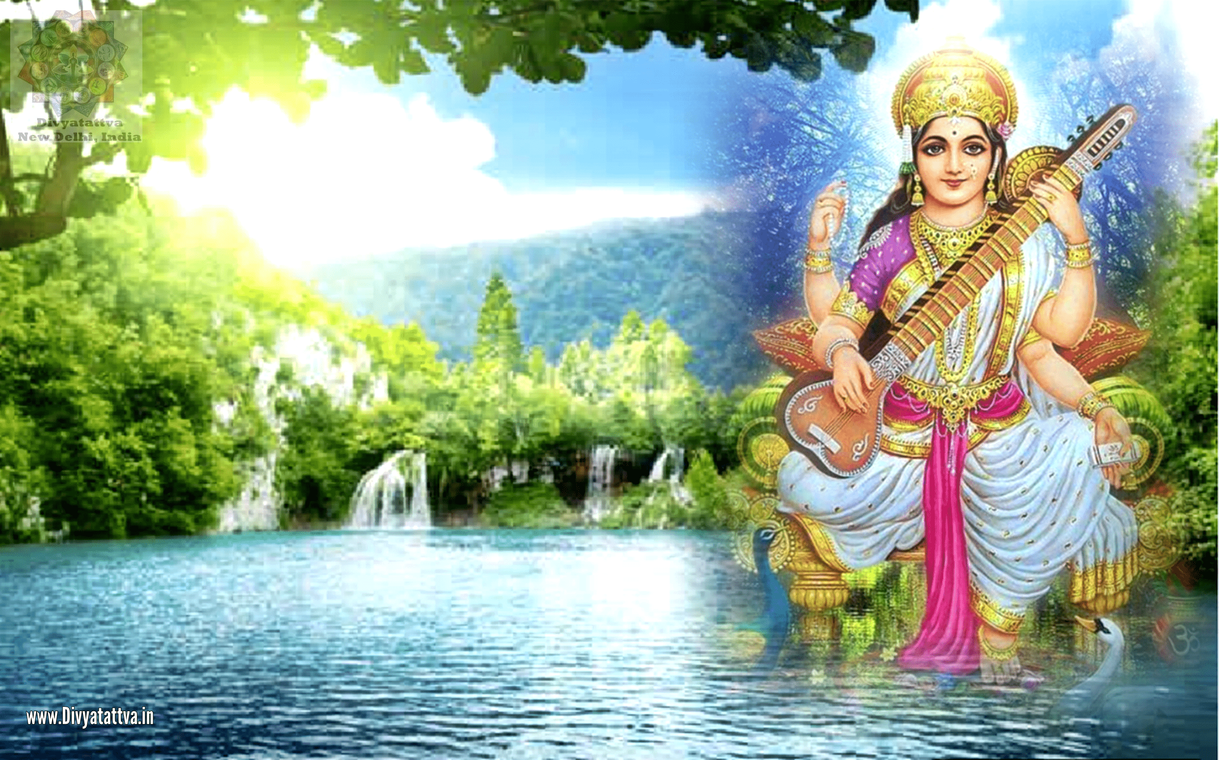 Sarasvati Wallpapers - Top Free Sarasvati Backgrounds - WallpaperAccess