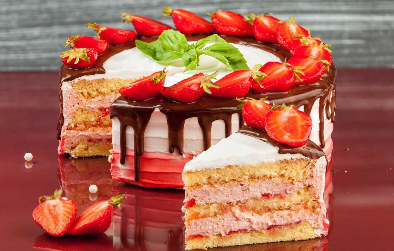 Strawberry Cake Wallpapers - Top Free Strawberry Cake Backgrounds ...