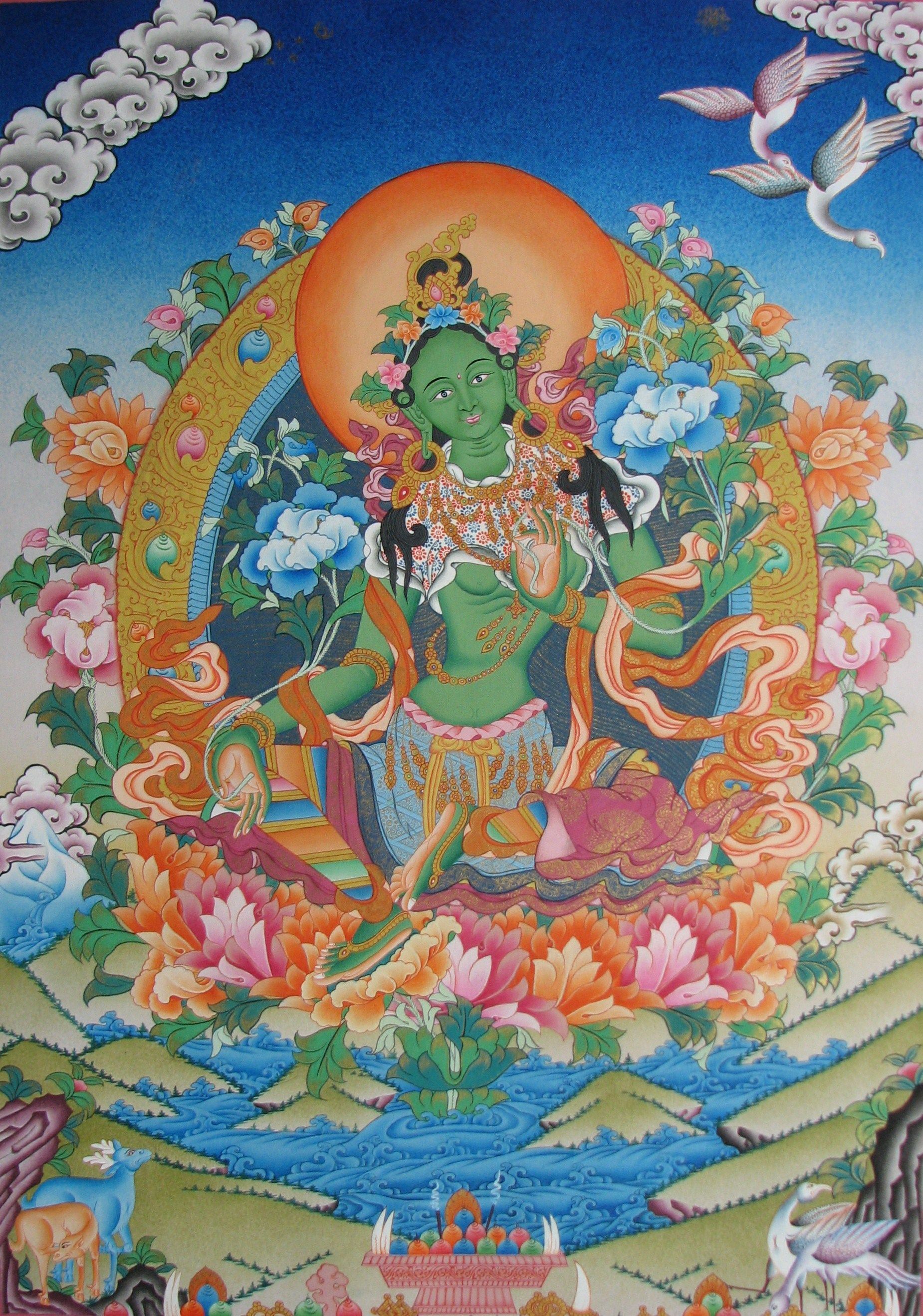 Green Tara Wallpapers - Top Free Green Tara Backgrounds - WallpaperAccess