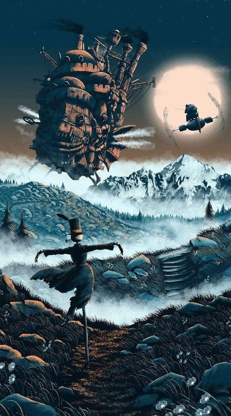 Howl's Moving Castle iPhone Wallpapers - Top Free Howl's Moving Castle ...