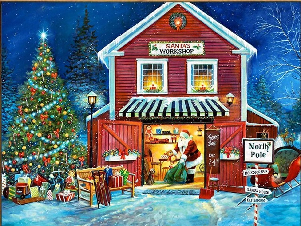 Santa Workshop Wallpapers - Top Free Santa Workshop Backgrounds ...