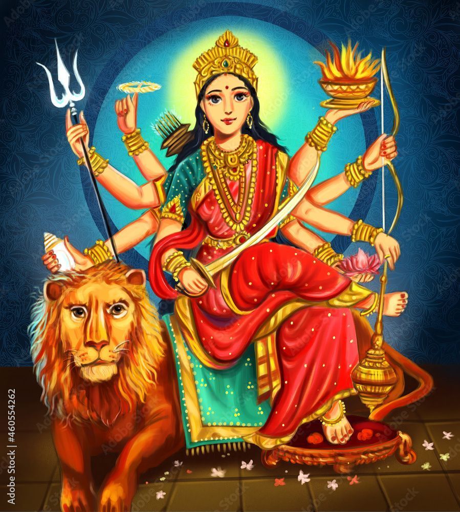 Sherawali Mata Wallpapers - Top Free Sherawali Mata Backgrounds ...