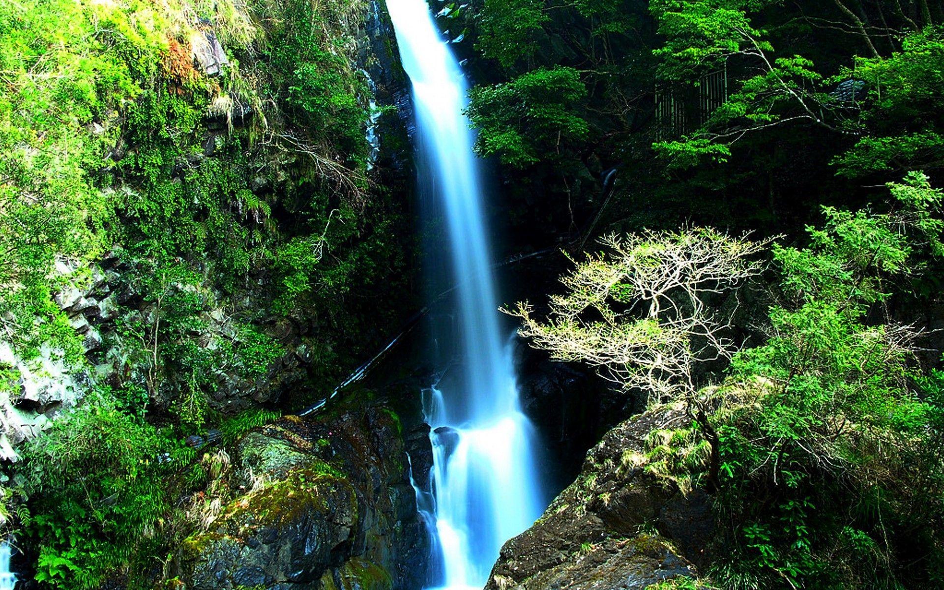 Japanese Waterfall Wallpapers - Top Free Japanese Waterfall Backgrounds ...