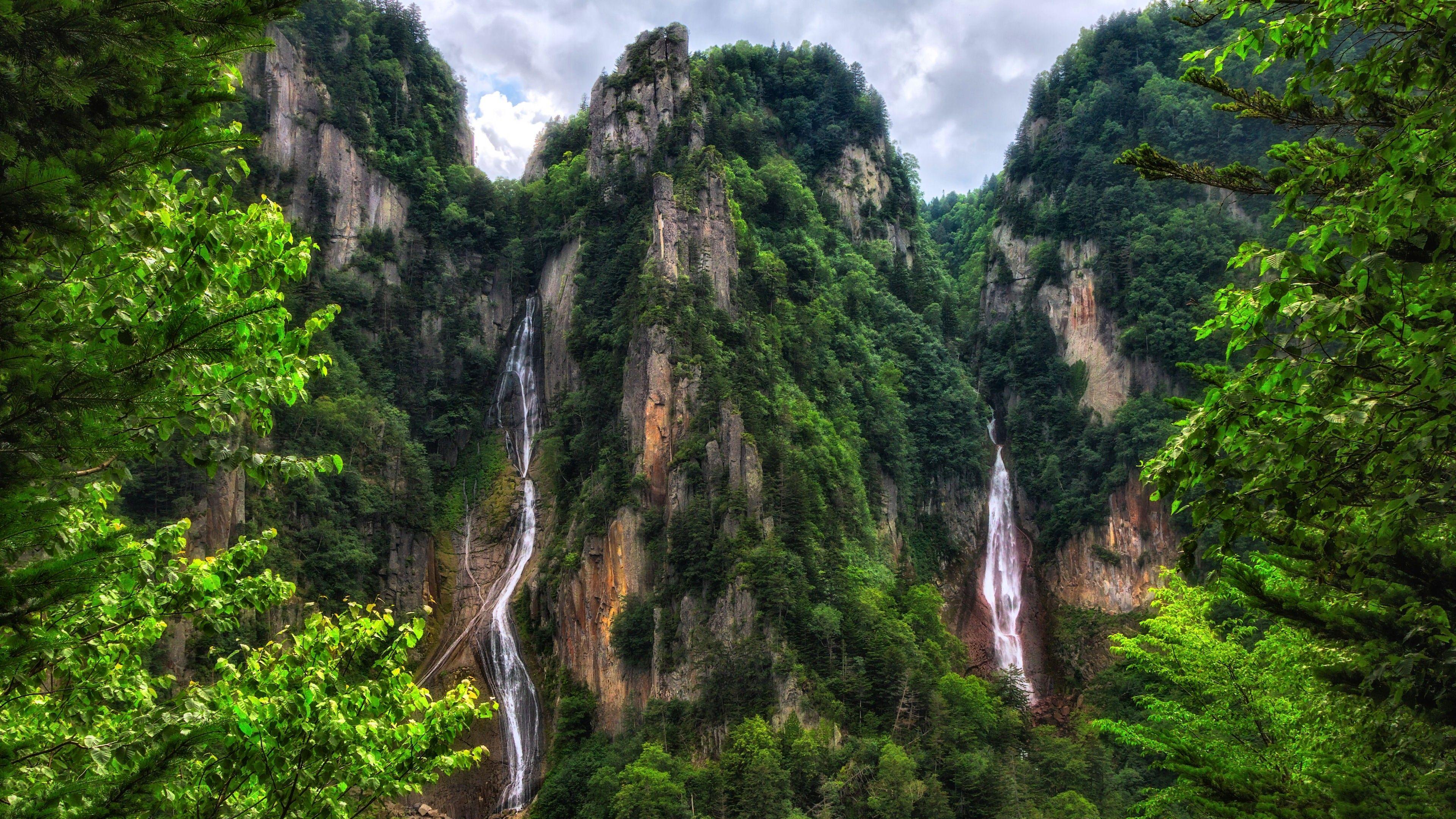 Japanese Waterfall Wallpapers - Top Free Japanese Waterfall Backgrounds ...