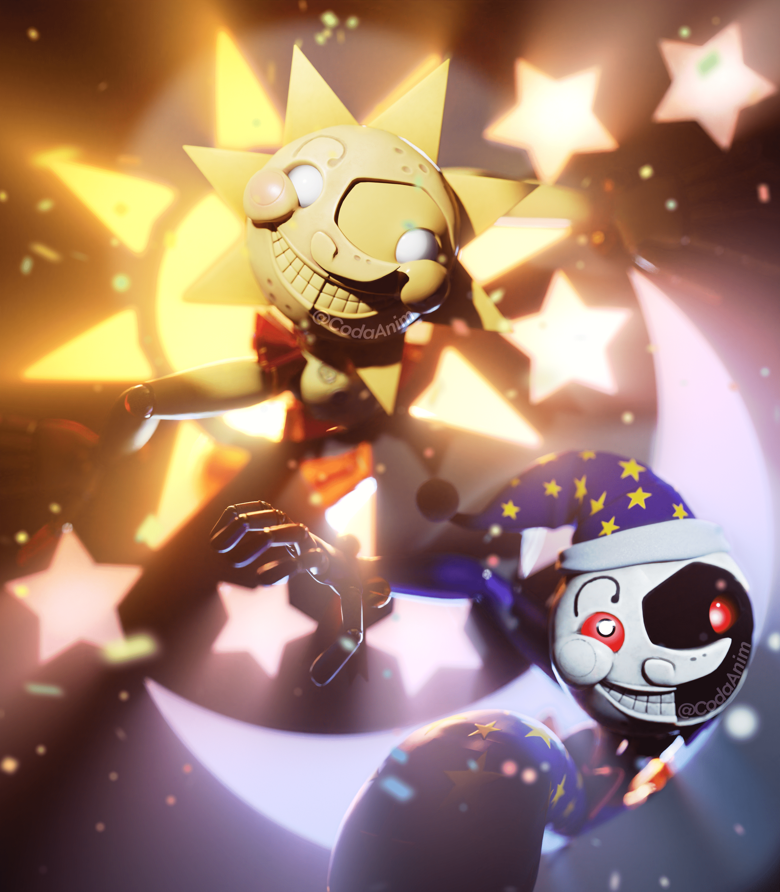 Sun and Moon FNAF Wallpapers - Top Free Sun and Moon FNAF Backgrounds ...