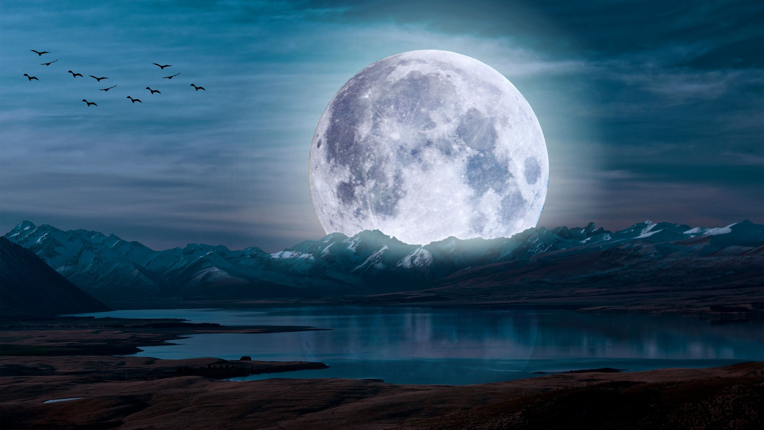 Moon Water Wallpapers - Top Free Moon Water Backgrounds - WallpaperAccess