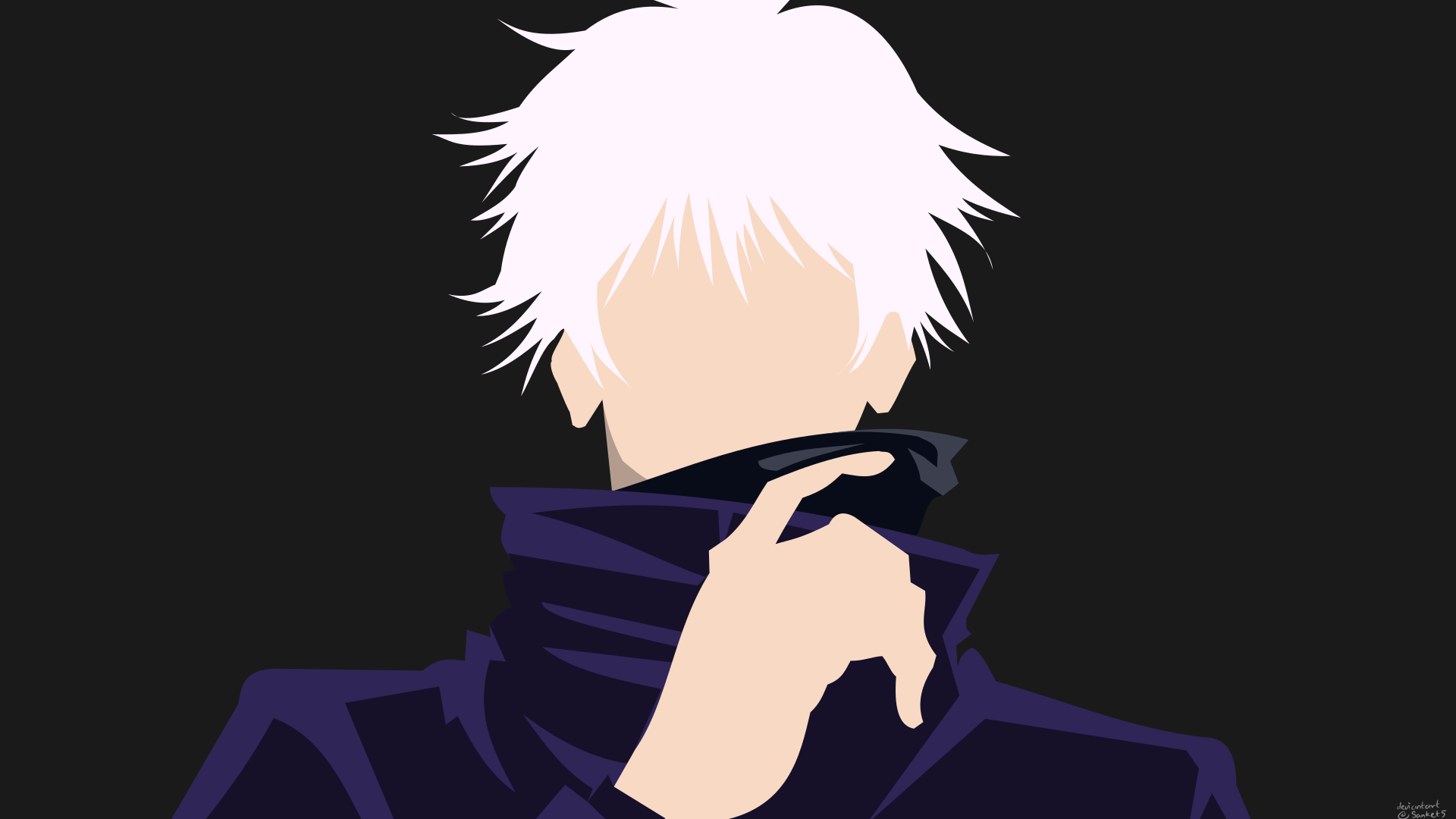 Gojo Minimalist Wallpapers - Top Free Gojo Minimalist Backgrounds ...