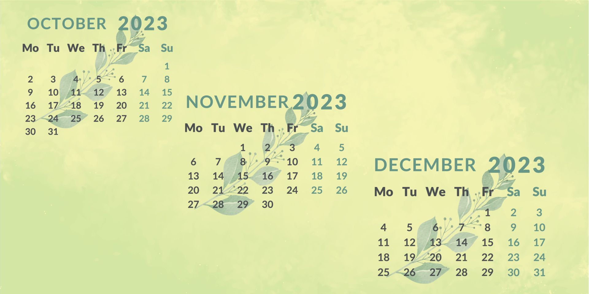 October 2023 Calendar Wallpapers - Top Free October 2023 Calendar ...