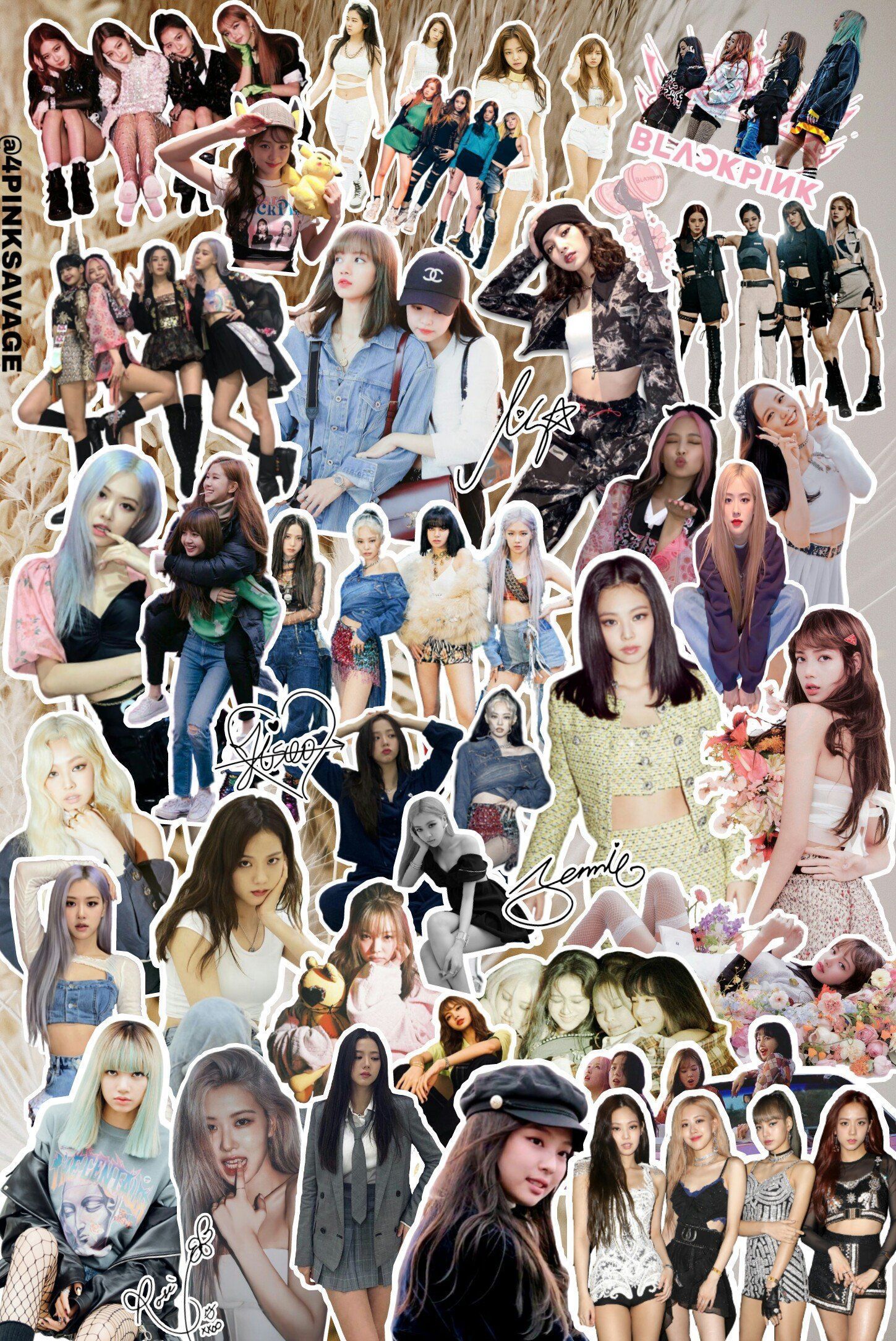 Blackpink Collage Wallpapers - Top Free Blackpink Collage Backgrounds ...