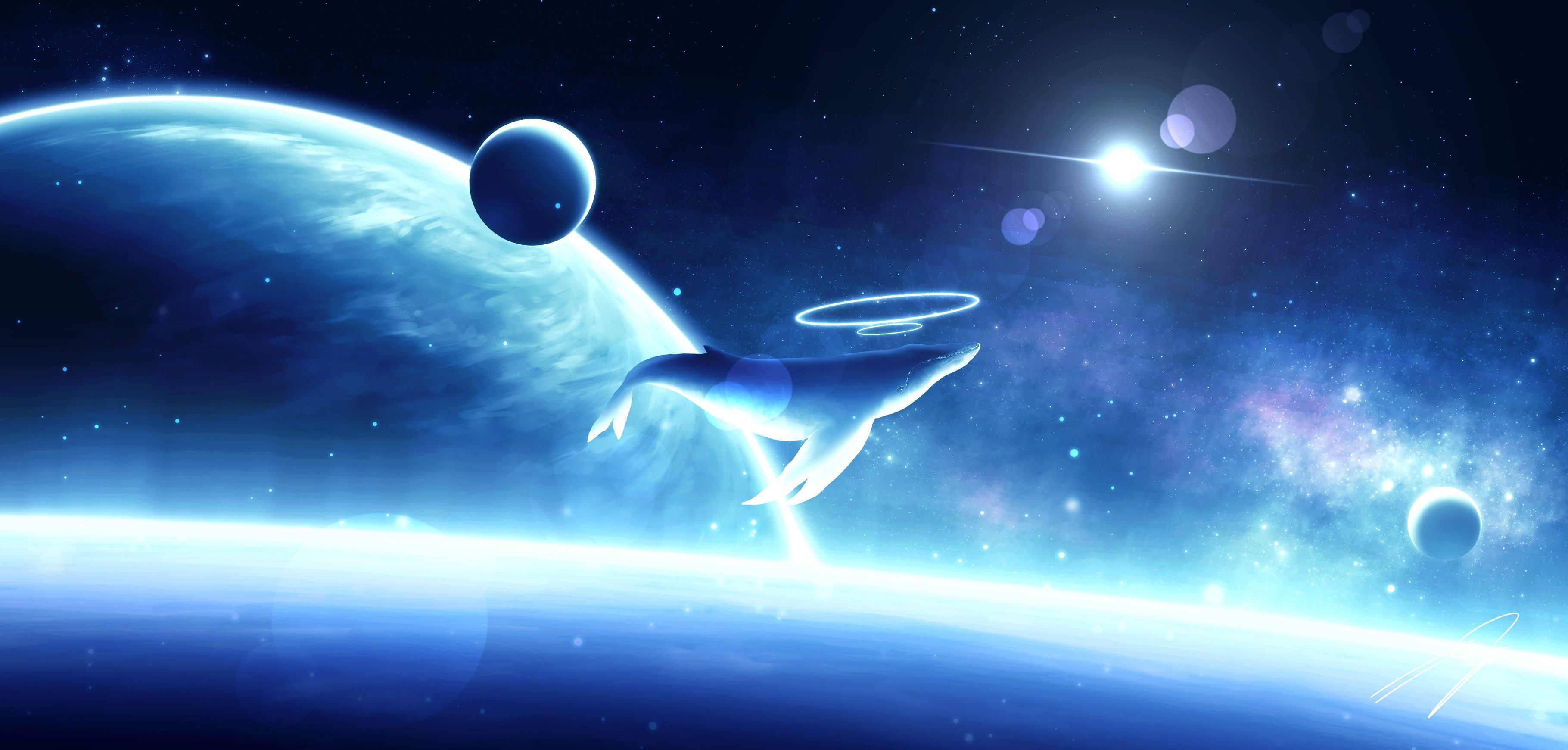 Space Whale Wallpapers - Top Free Space Whale Backgrounds - WallpaperAccess