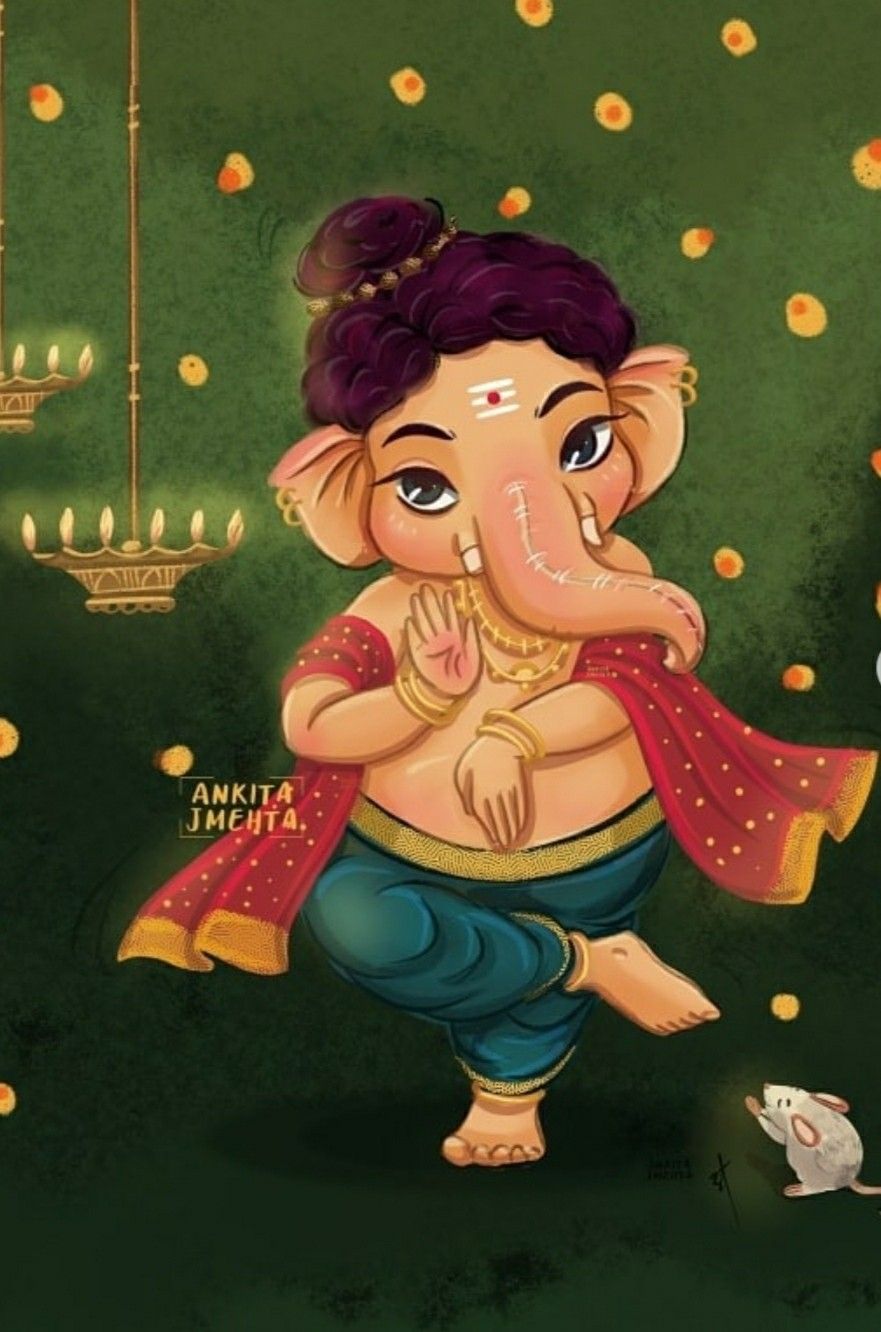 Ganesh Cartoon Wallpapers - Top Free Ganesh Cartoon Backgrounds ...