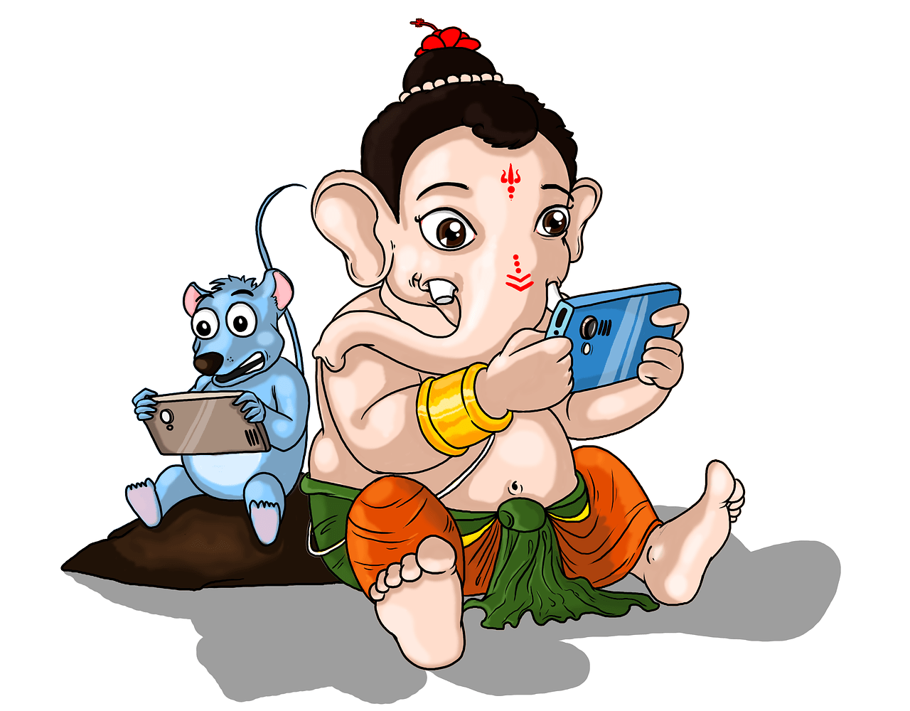 Ganesh Cartoon Wallpapers - Top Free Ganesh Cartoon Backgrounds ...