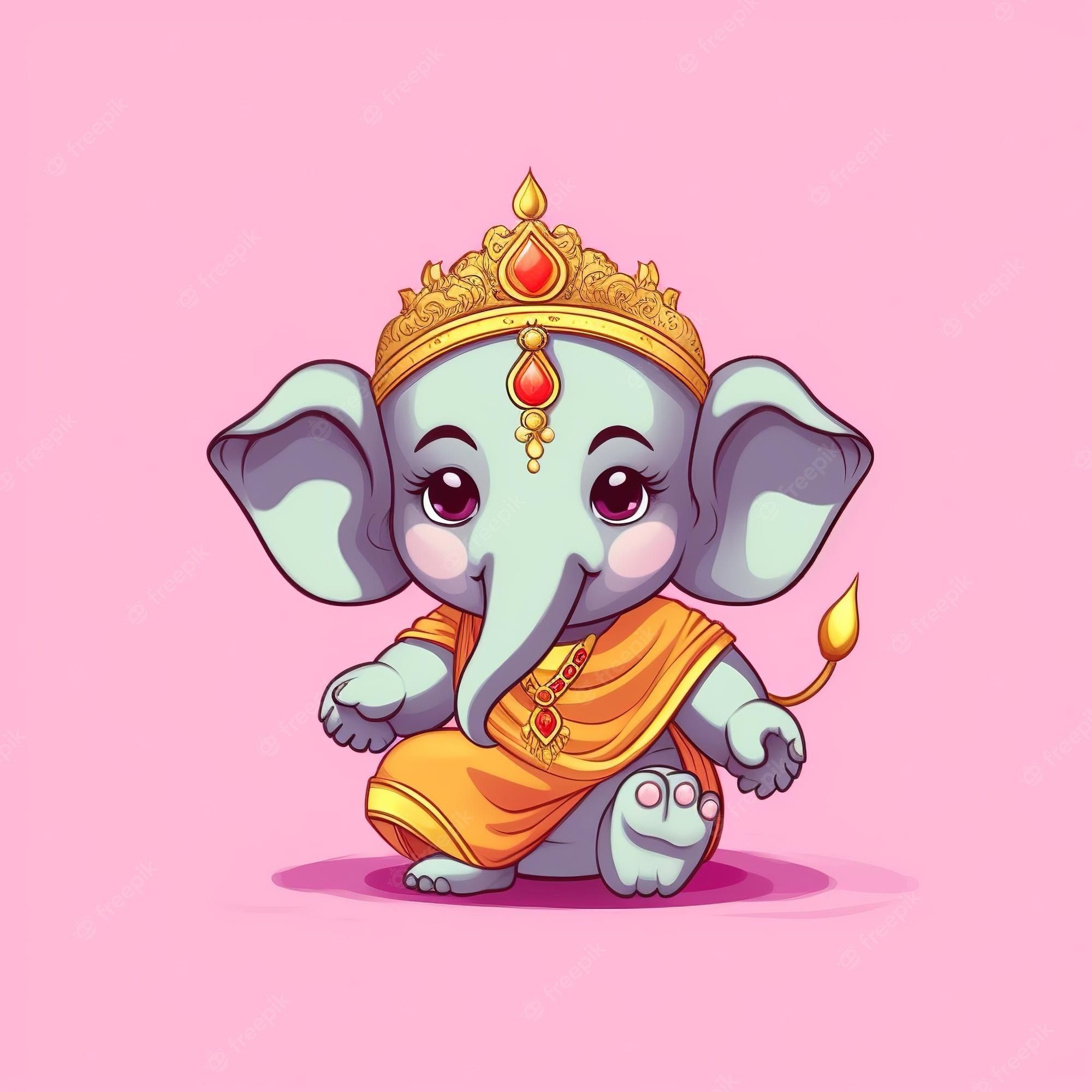 Ganesh Cartoon Wallpapers - Top Free Ganesh Cartoon Backgrounds ...