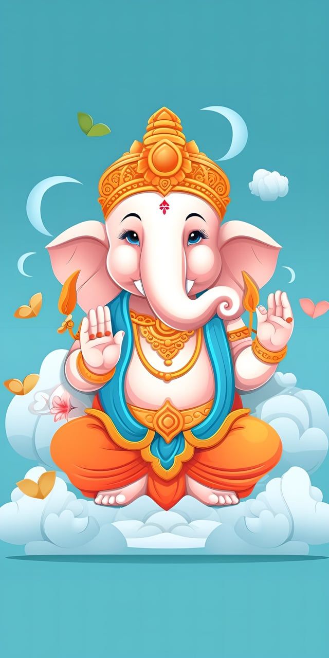Ganesh Cartoon Wallpapers - Top Free Ganesh Cartoon Backgrounds ...