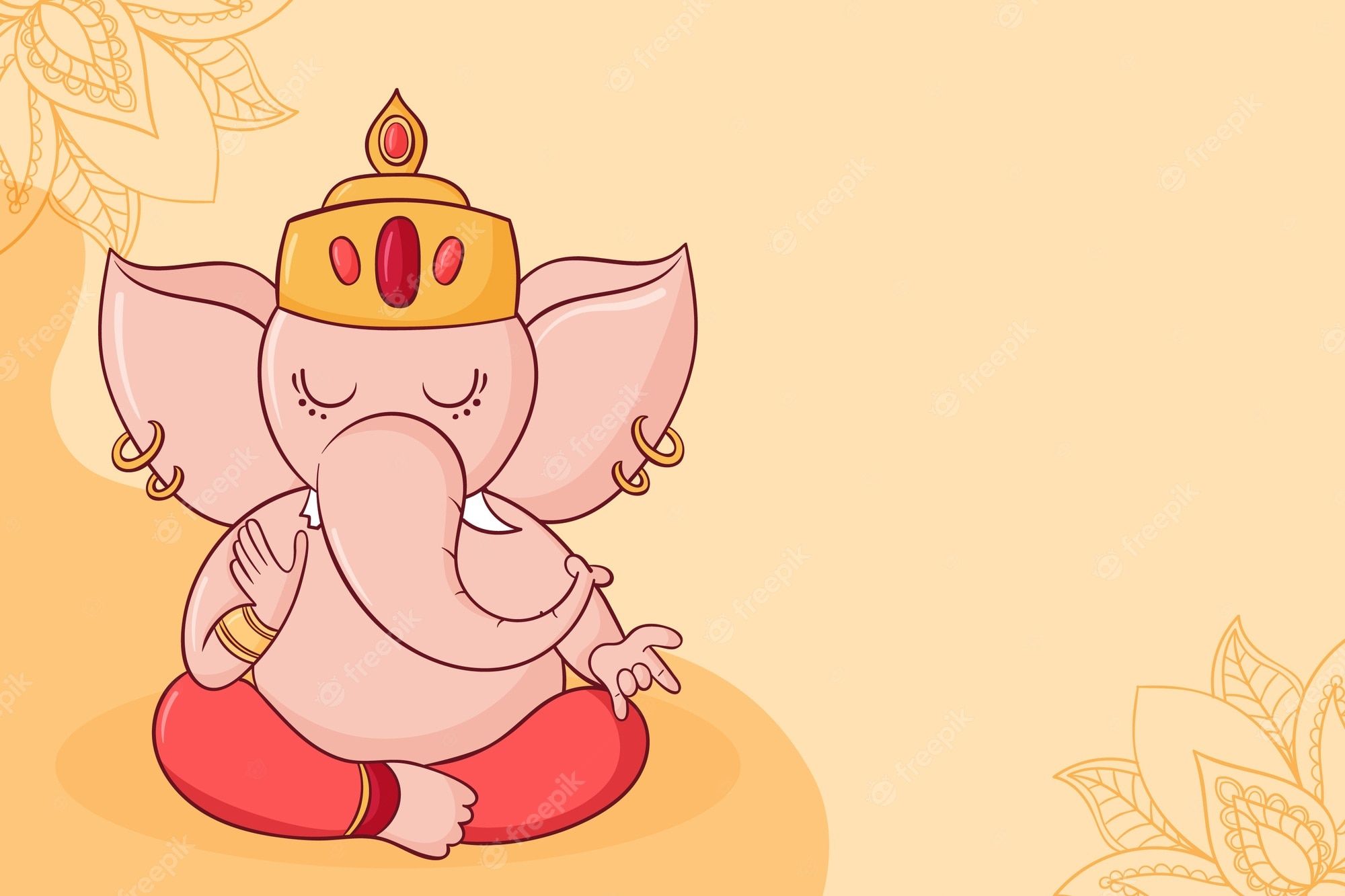 Ganesh Cartoon Wallpapers - Top Free Ganesh Cartoon Backgrounds ...