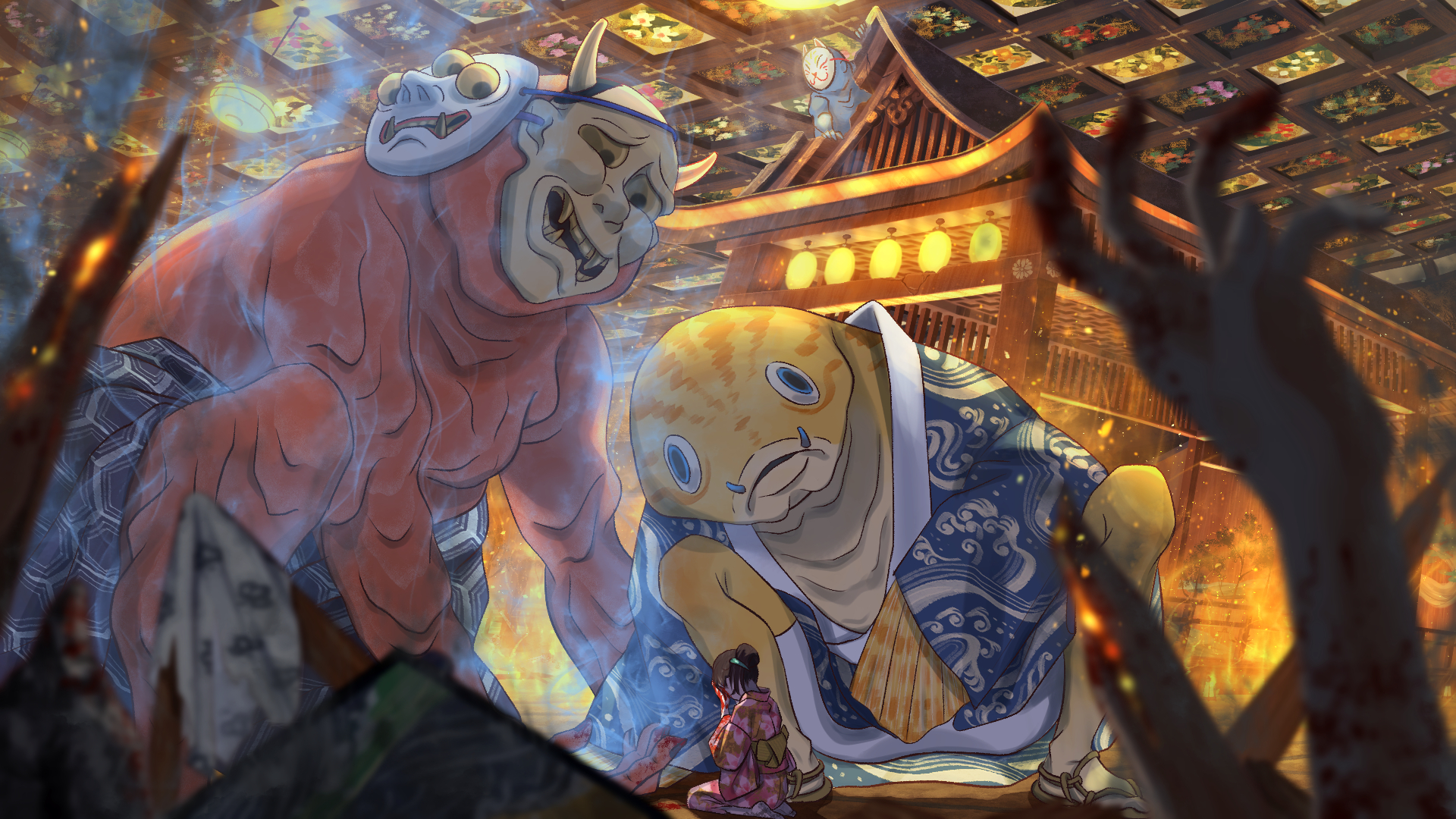 Japan Yokai Wallpapers - Top Free Japan Yokai Backgrounds - WallpaperAccess