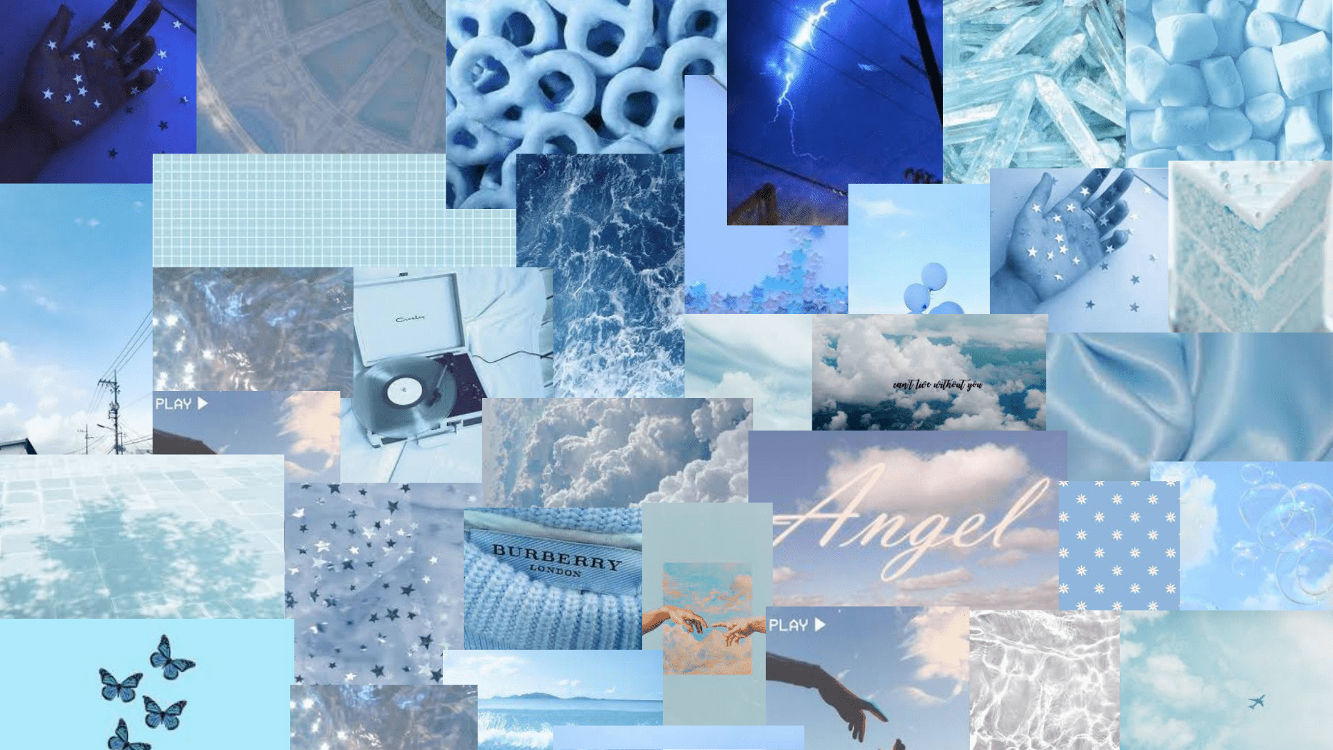 Light Blue Collage Wallpapers - Top Free Light Blue Collage Backgrounds ...