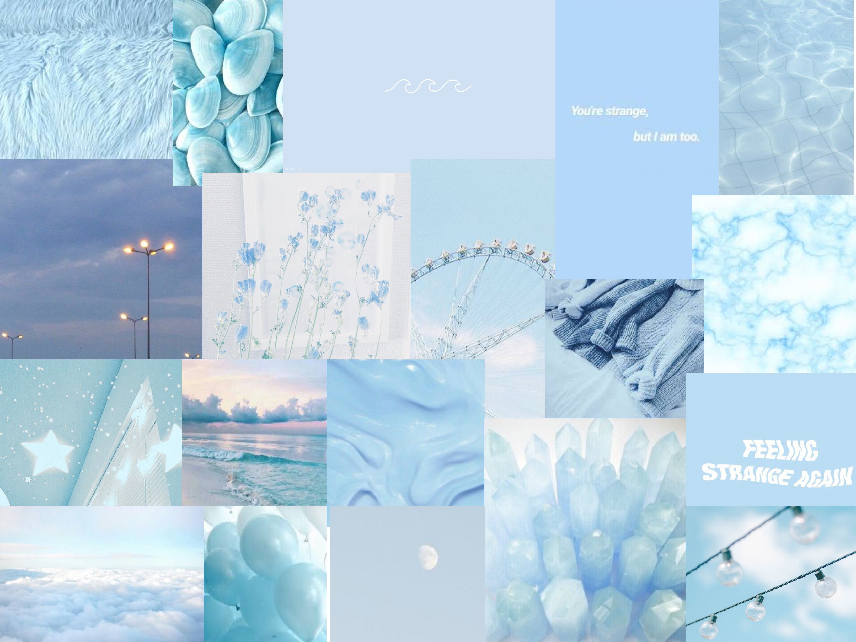 Light Blue Collage Wallpapers - Top Free Light Blue Collage Backgrounds ...