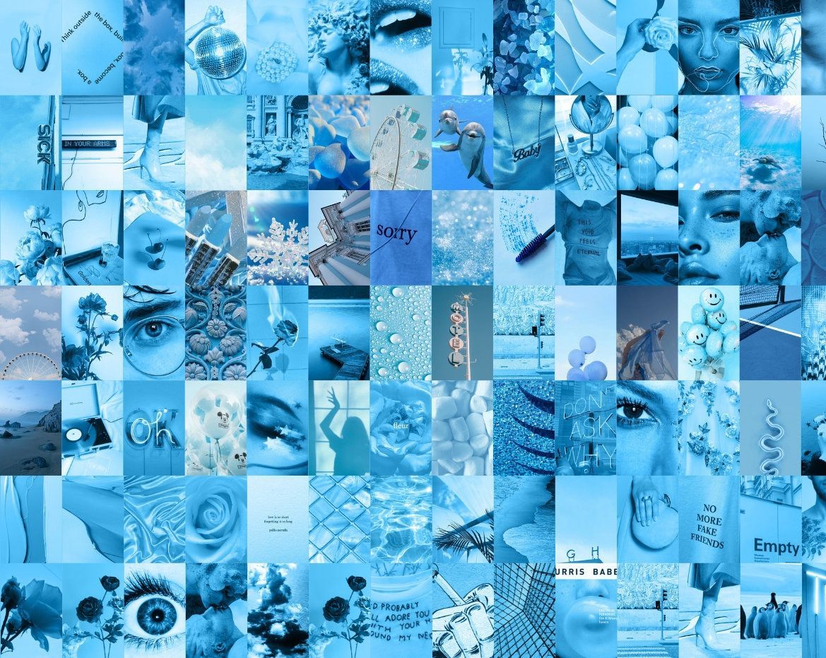 Light Blue Collage Wallpapers - Top Free Light Blue Collage Backgrounds ...