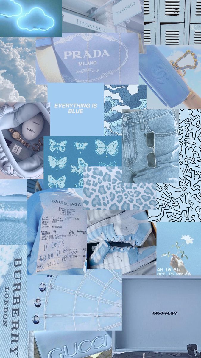 Light Blue Collage Wallpapers - Top Free Light Blue Collage Backgrounds ...