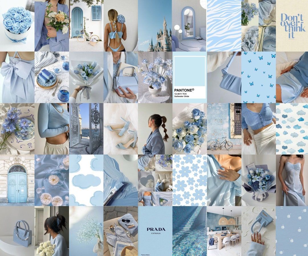 Light Blue Collage Wallpapers - Top Free Light Blue Collage Backgrounds ...