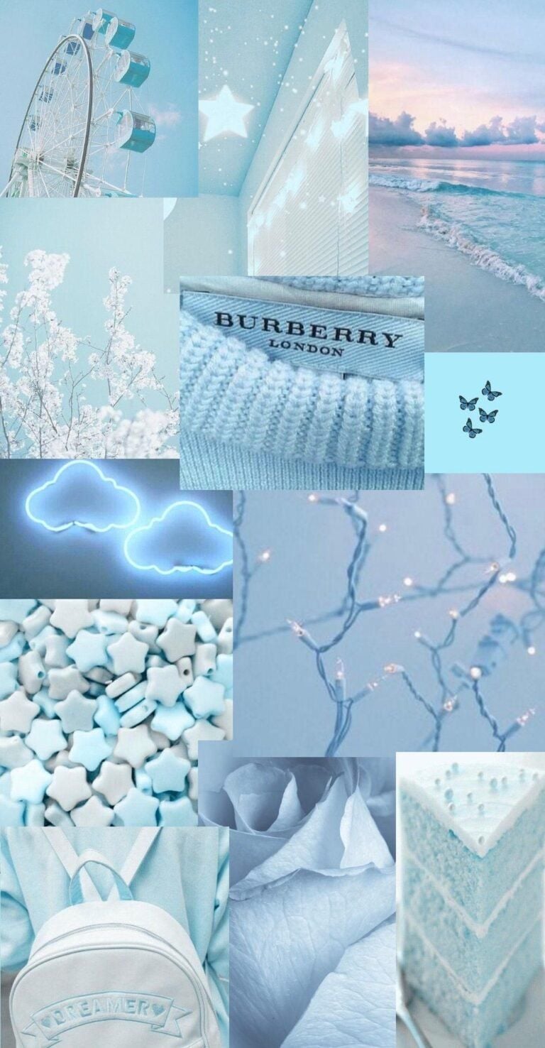 Light Blue Collage Wallpapers - Top Free Light Blue Collage Backgrounds ...