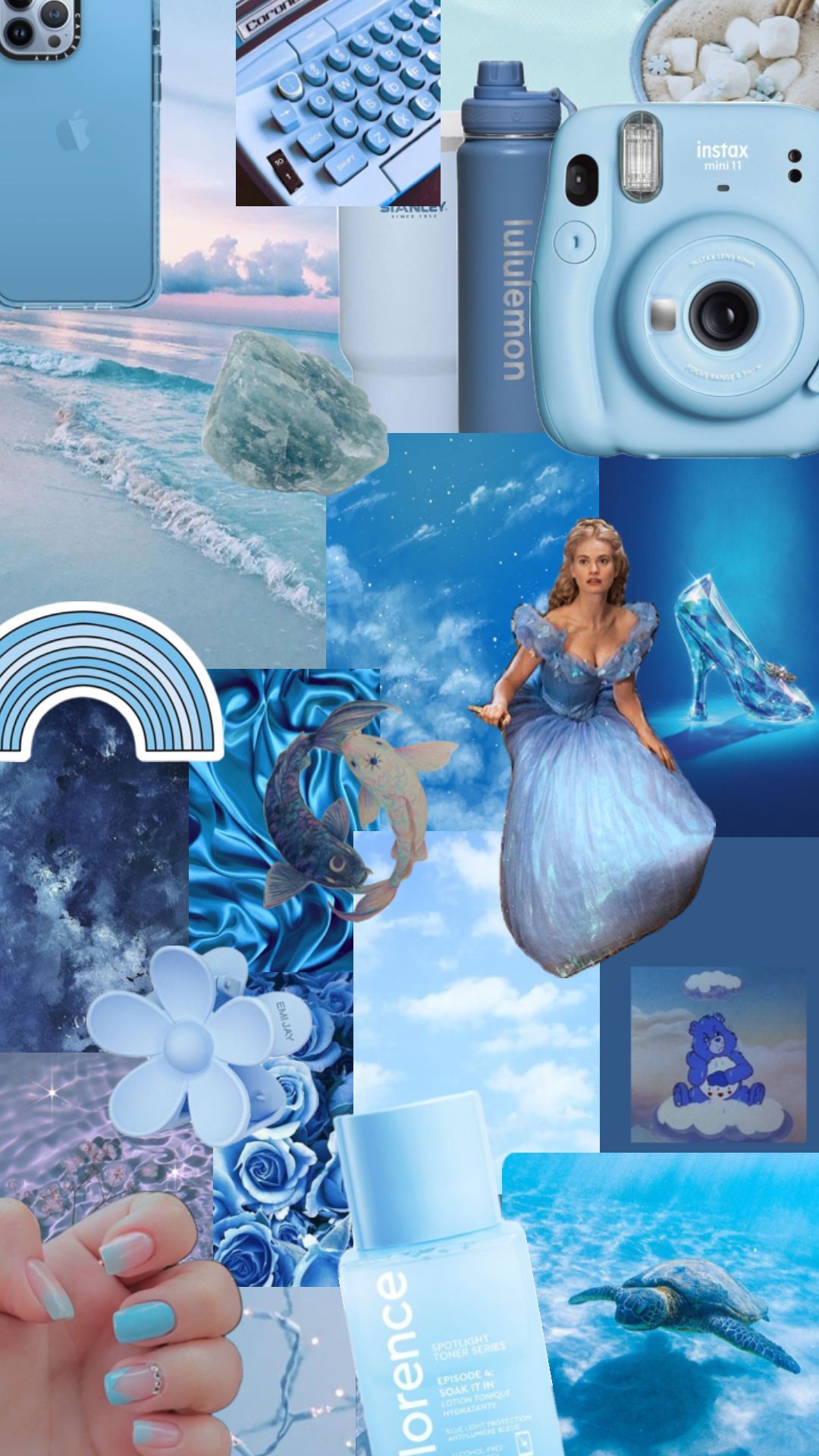 Light Blue Collage Wallpapers - Top Free Light Blue Collage Backgrounds ...