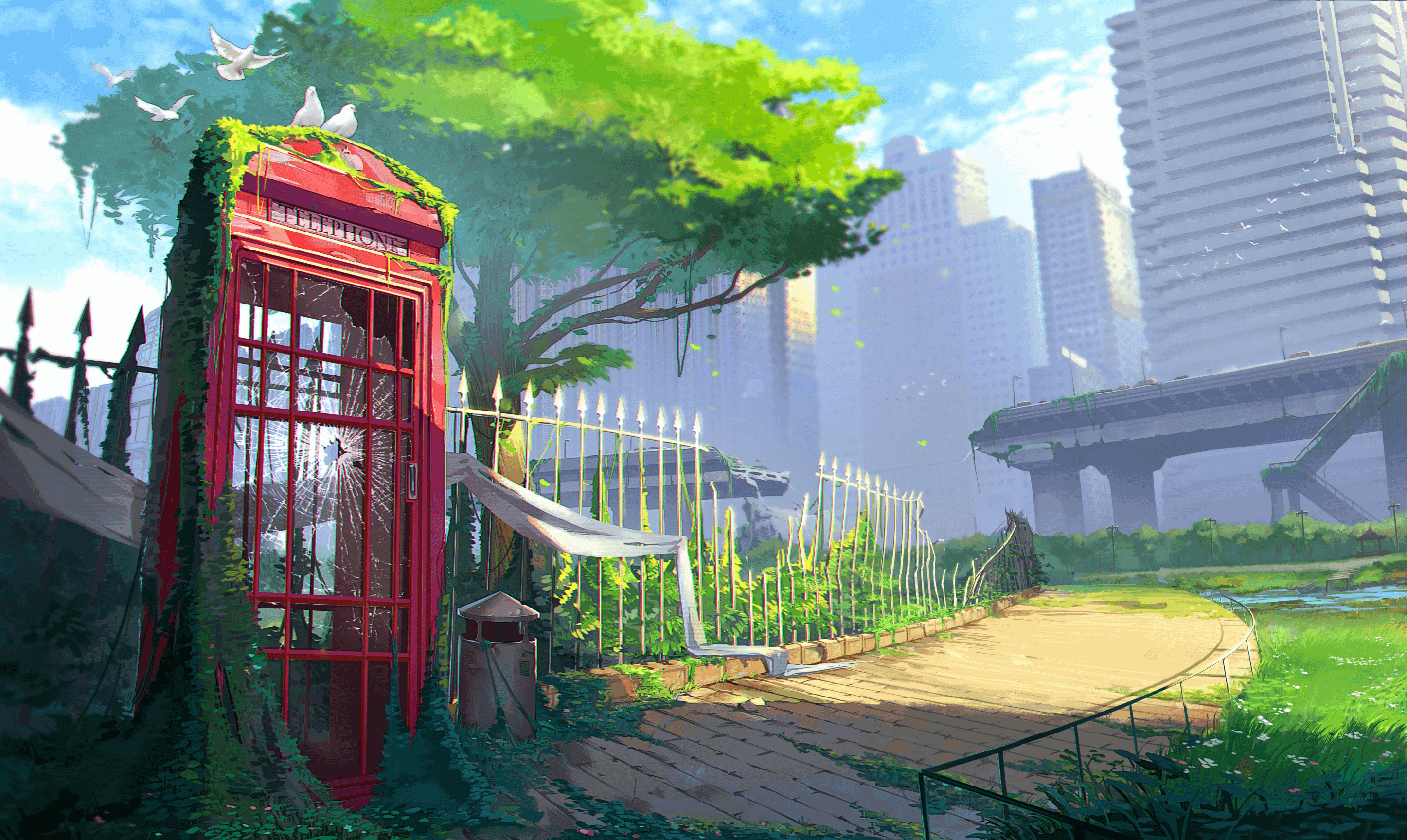 Overgrown City Wallpapers - Top Free Overgrown City Backgrounds ...