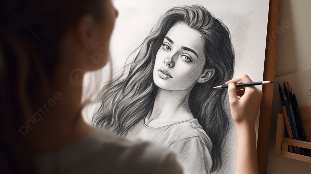 Woman Drawing Wallpapers - Top Free Woman Drawing Backgrounds ...