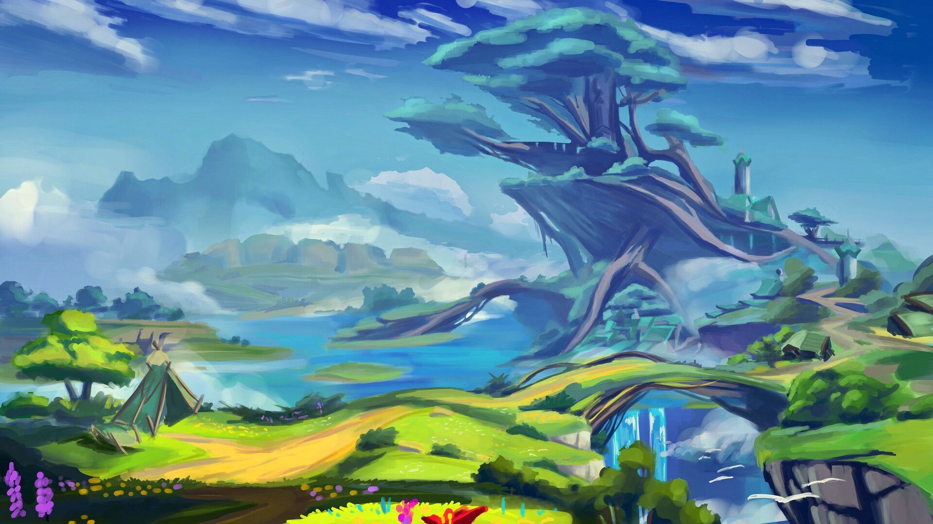 Genshin Landscape Wallpapers - Top Free Genshin Landscape Backgrounds ...