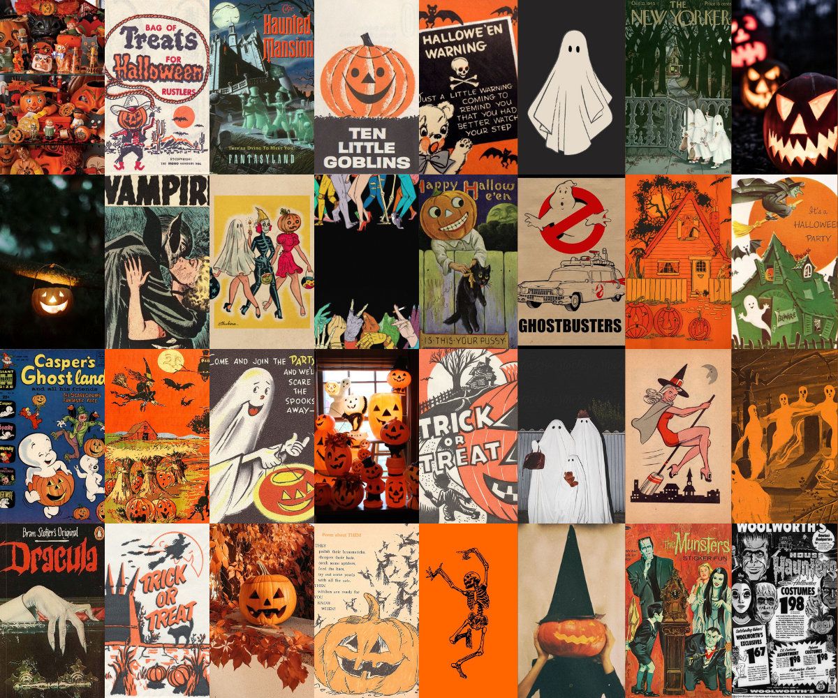 Retro Halloween Wallpapers - Top Free Retro Halloween Backgrounds ...