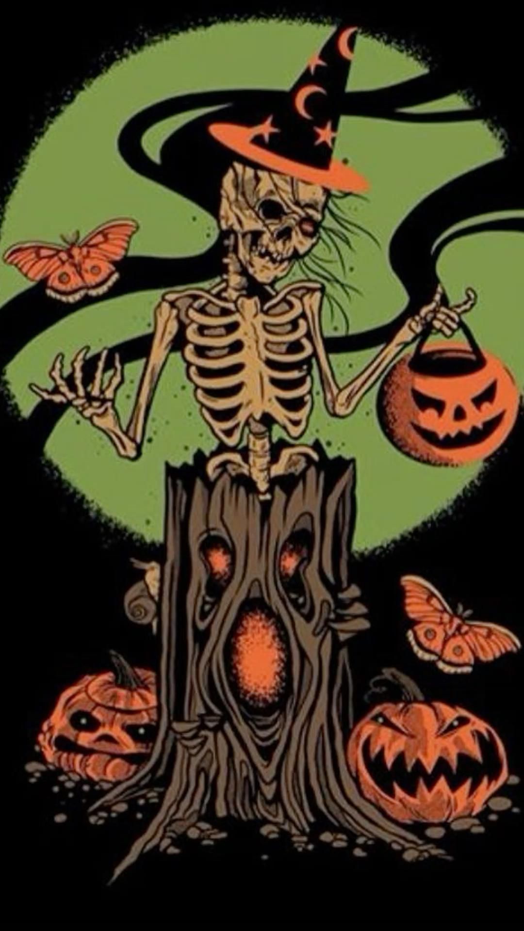 Retro Halloween Wallpapers - Top Free Retro Halloween Backgrounds ...