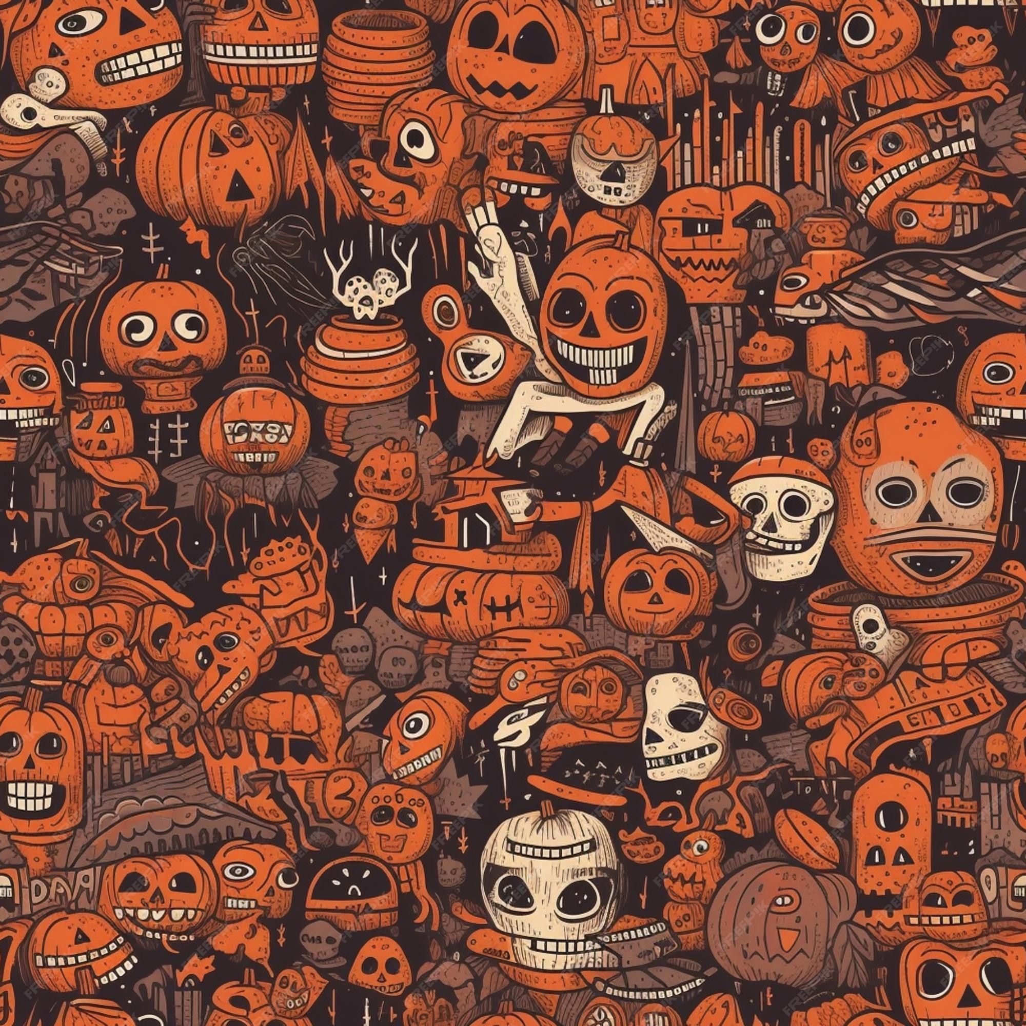 Retro Halloween Wallpapers - Top Free Retro Halloween Backgrounds ...