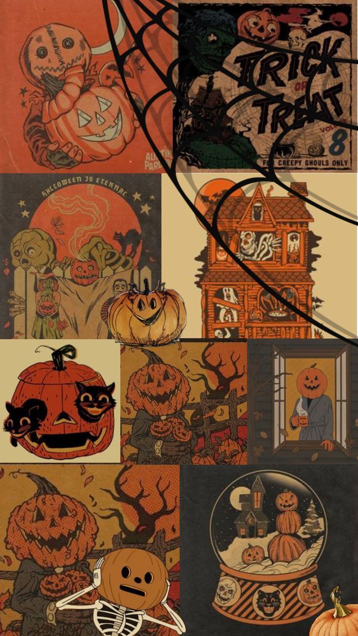 Retro Halloween Wallpapers - Top Free Retro Halloween Backgrounds ...