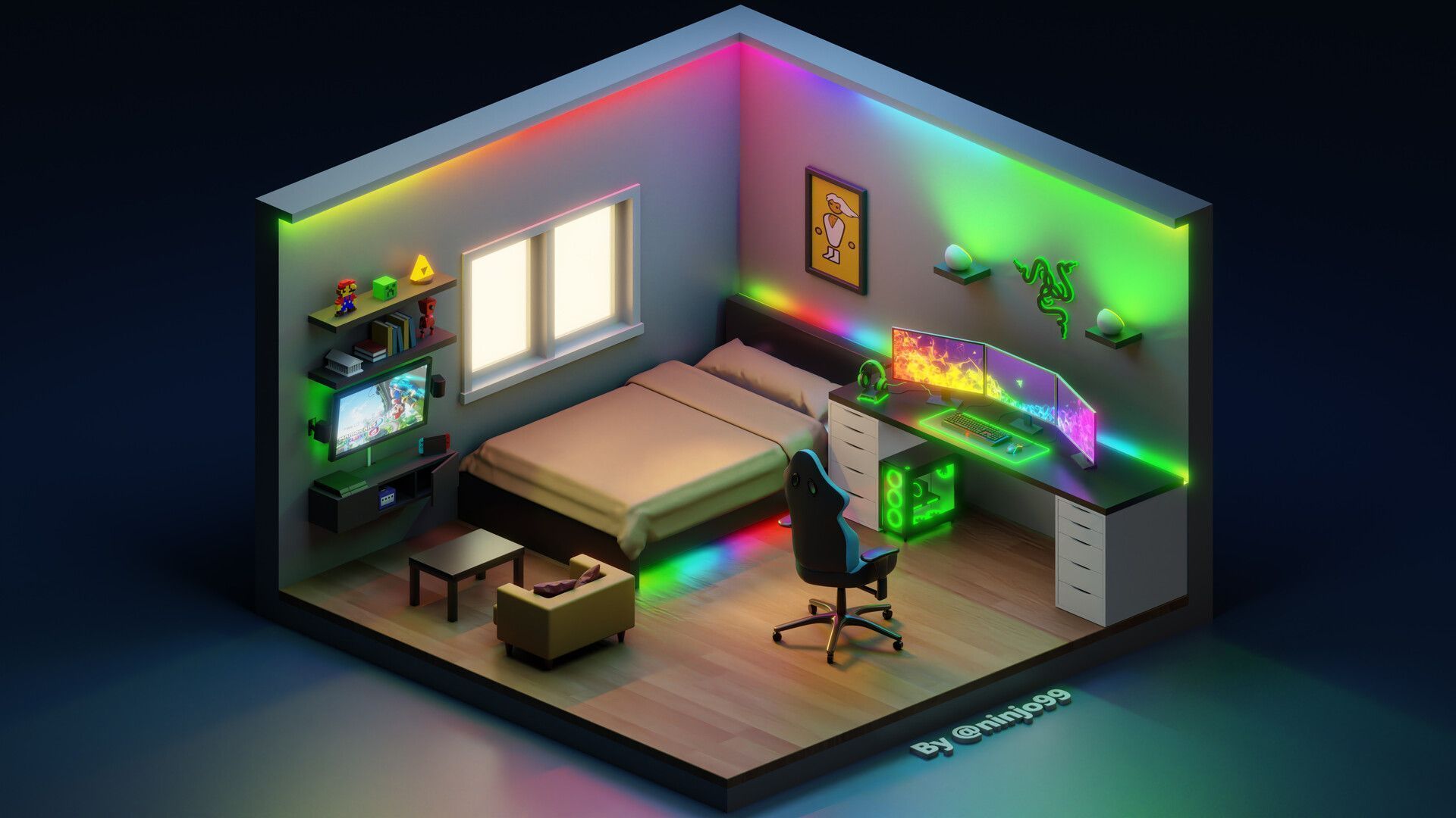 Razer Room Wallpapers - Top Free Razer Room Backgrounds - WallpaperAccess