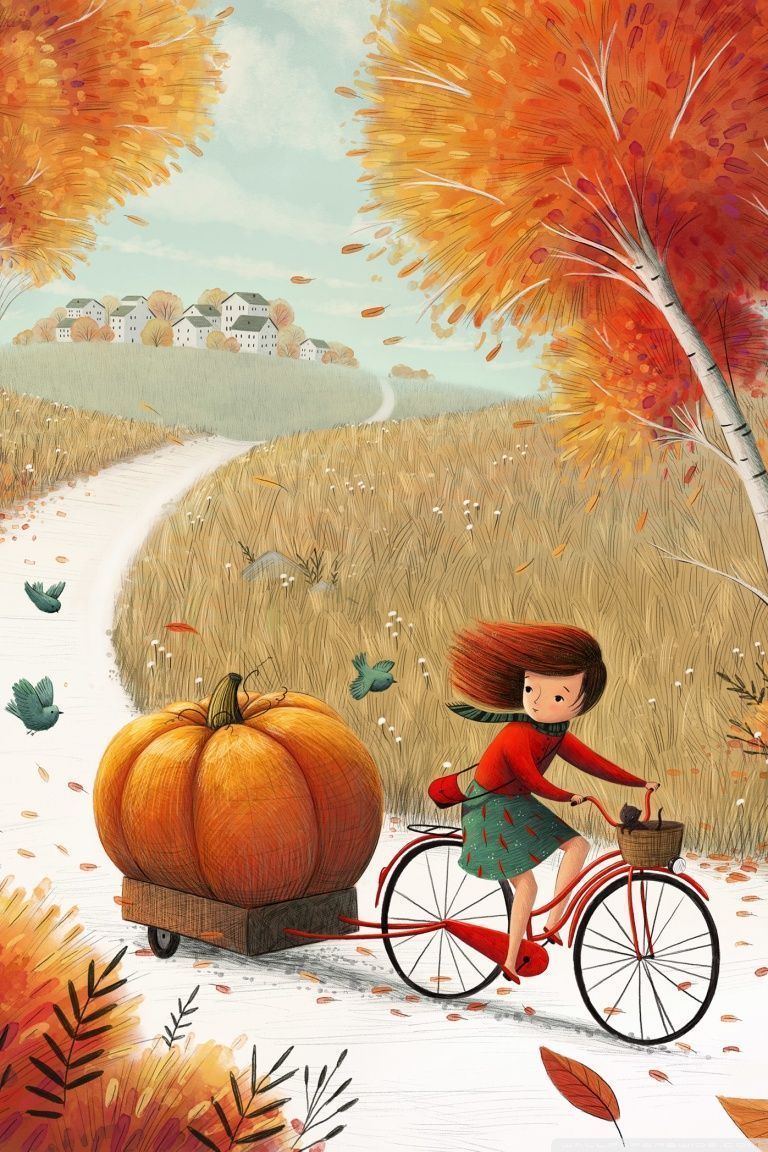 Autumn Illustration Wallpapers - Top Free Autumn Illustration Backgrounds - WallpaperAccess