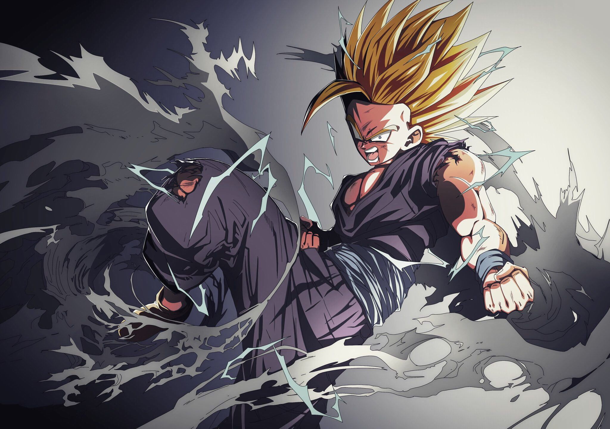 Gohan Ssj 2 Wallpapers - Top Free Gohan Ssj 2 Backgrounds - WallpaperAccess
