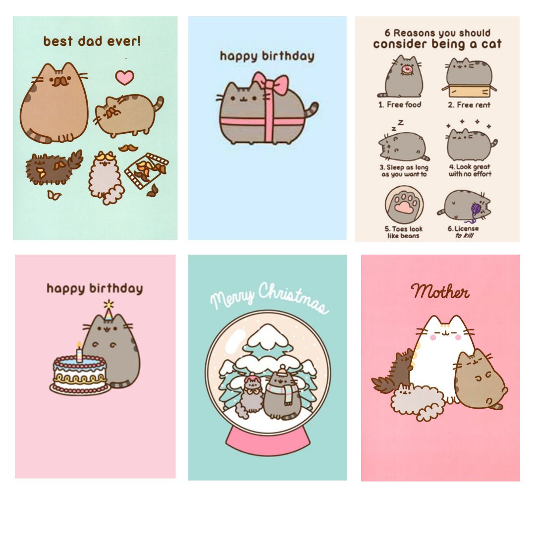 Pusheen Birthday Wallpapers - Top Free Pusheen Birthday Backgrounds ...