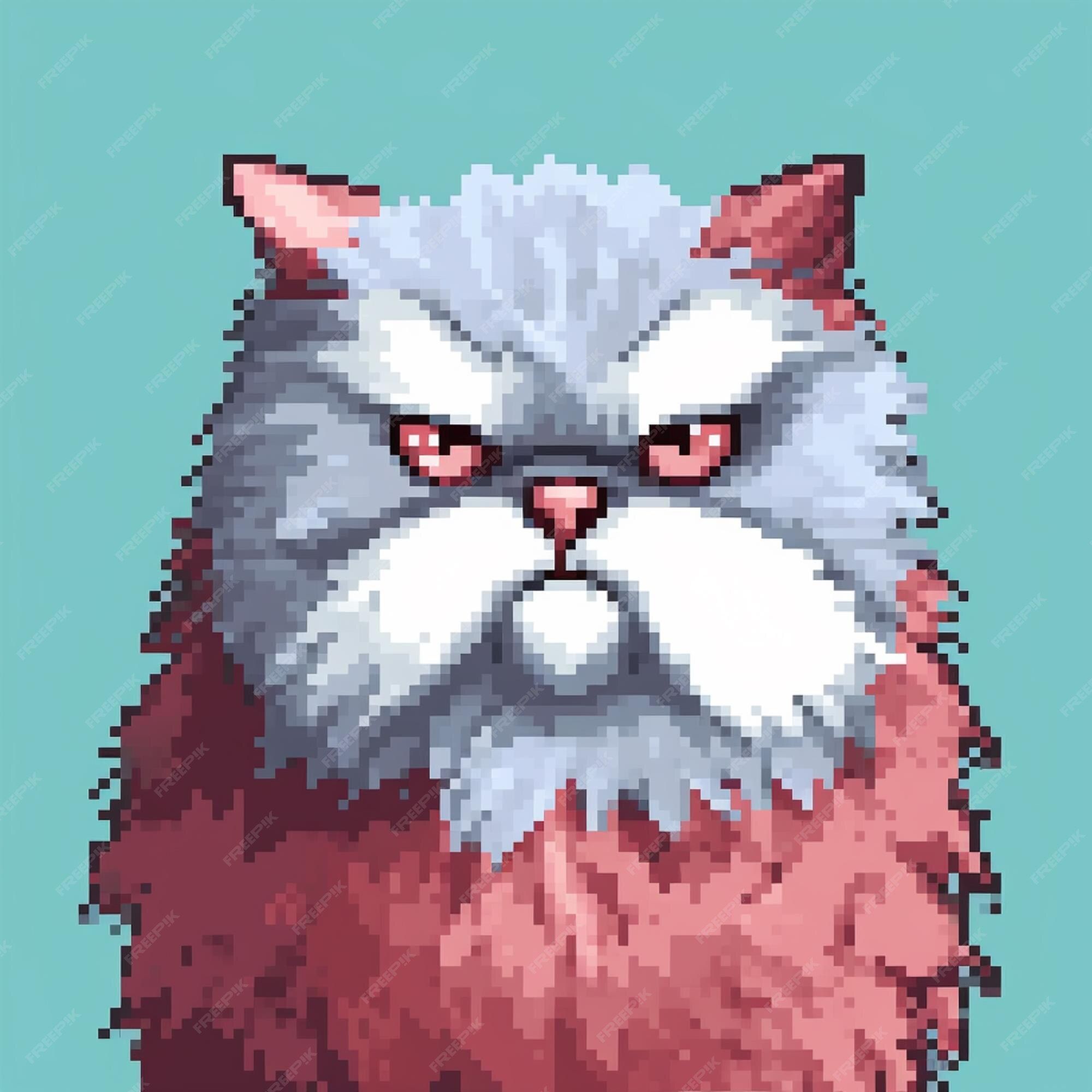 Cat Pixel Art Wallpapers Top Free Cat Pixel Art Backgrounds Wallpaperaccess