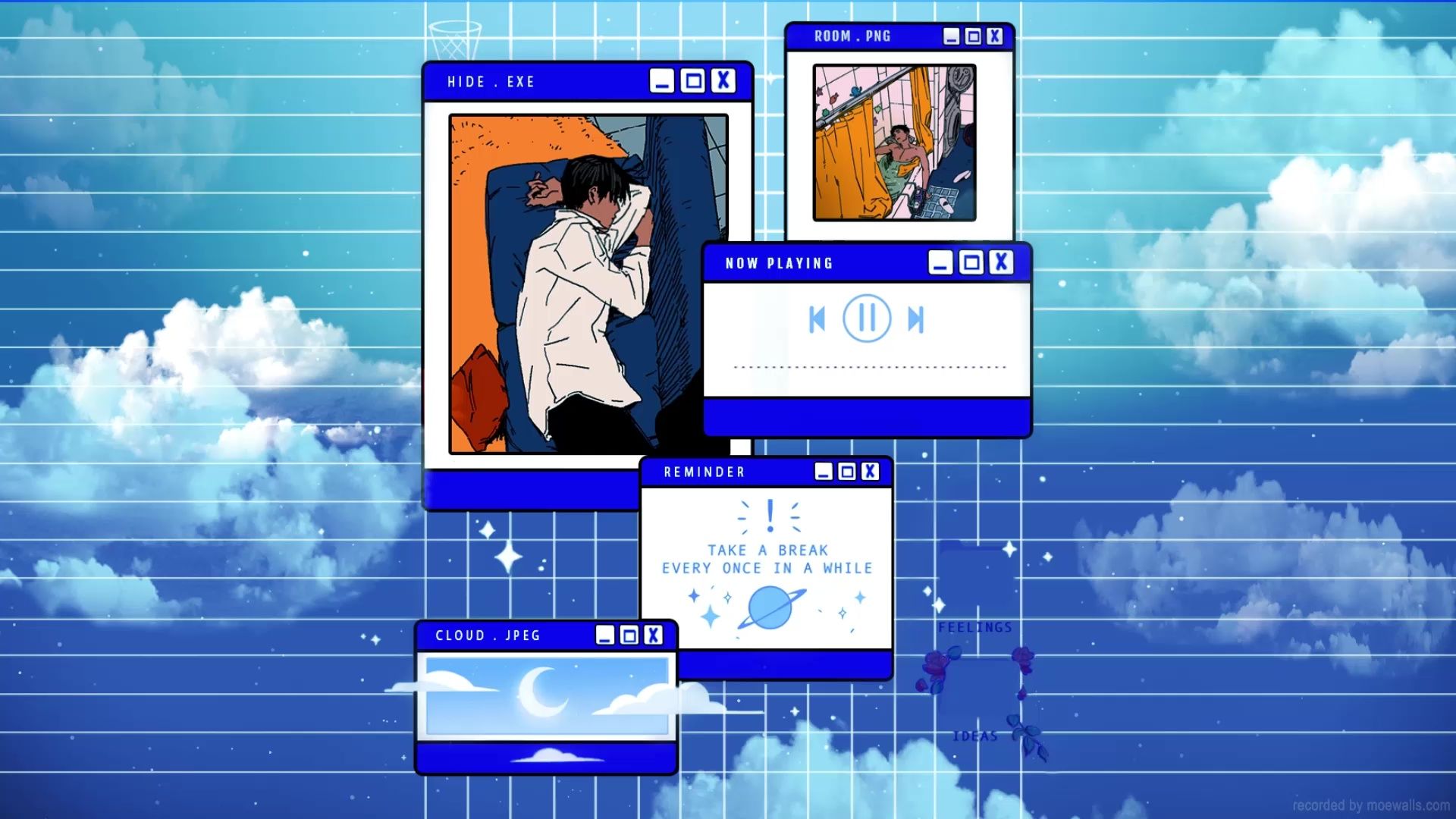 Blue Lofi Wallpapers - Top Free Blue Lofi Backgrounds - WallpaperAccess