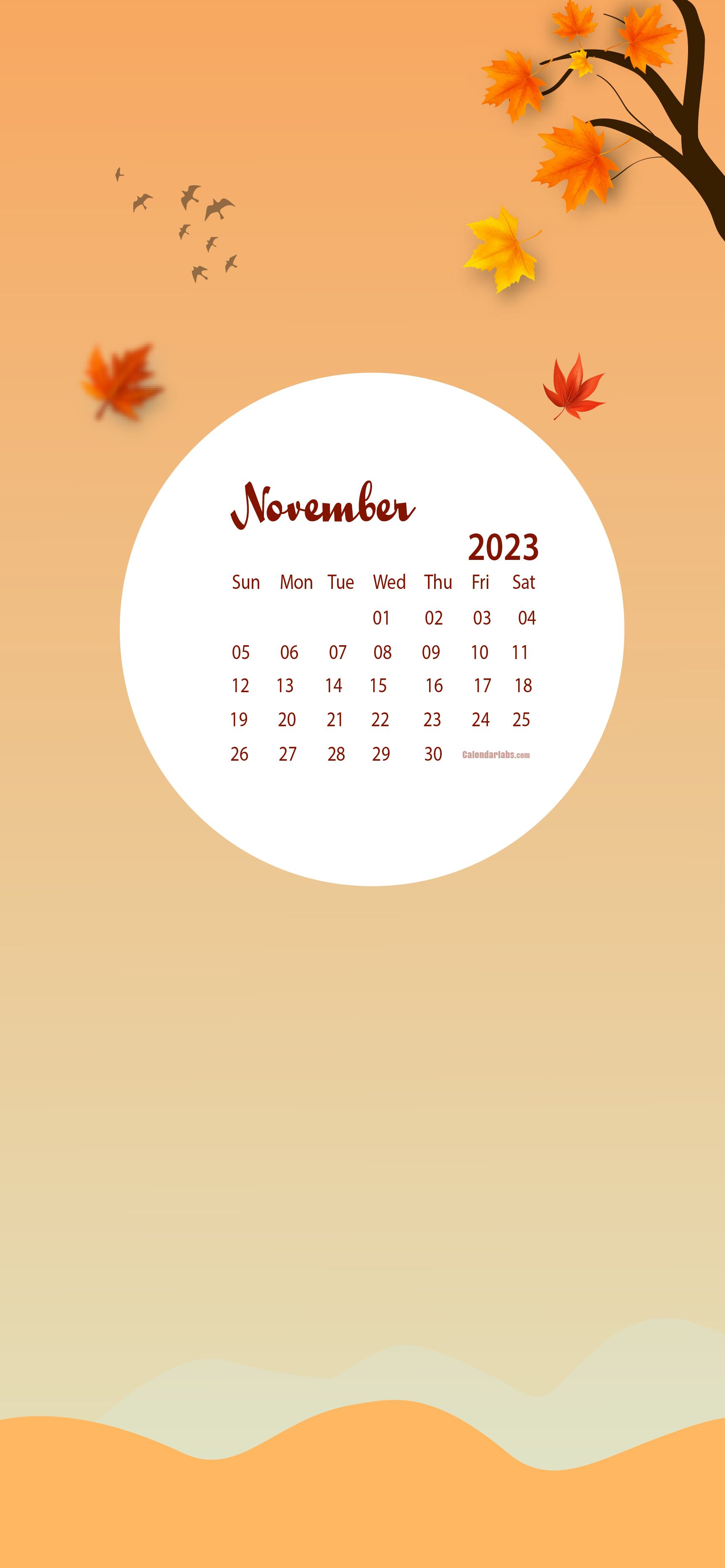 November 2023 Calendar Wallpapers - Top Free November 2023 Calendar ...