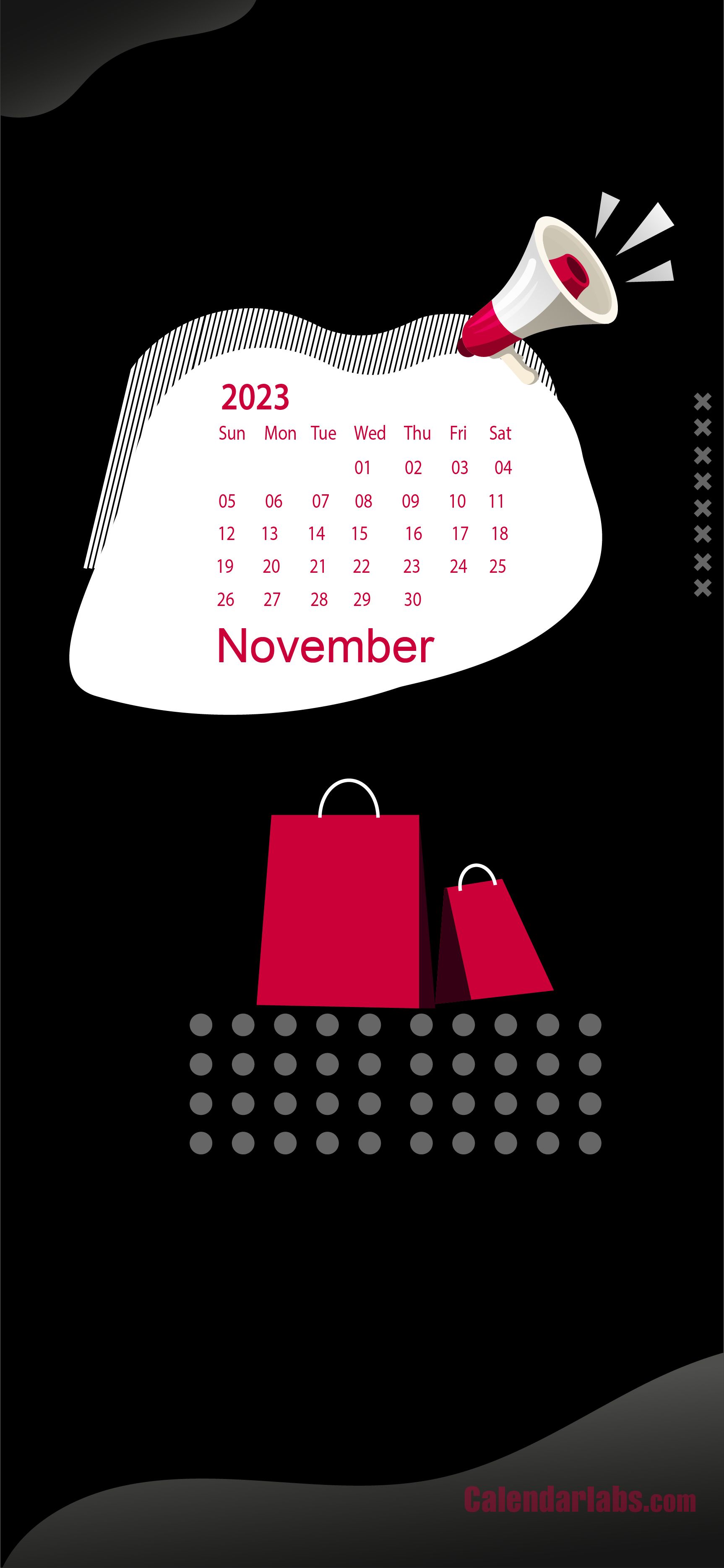 November 2023 Calendar Wallpapers - Top Free November 2023 Calendar ...