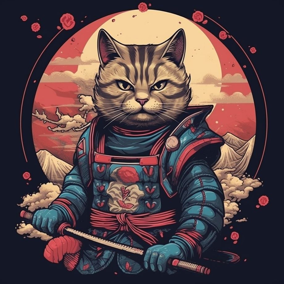 Ninja Cat Wallpapers - Top Free Ninja Cat Backgrounds - WallpaperAccess