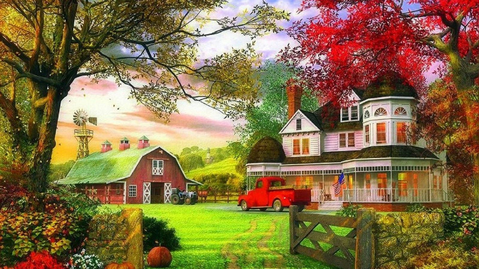 Scenery Painting Wallpapers - Top Free Scenery Painting Backgrounds ...