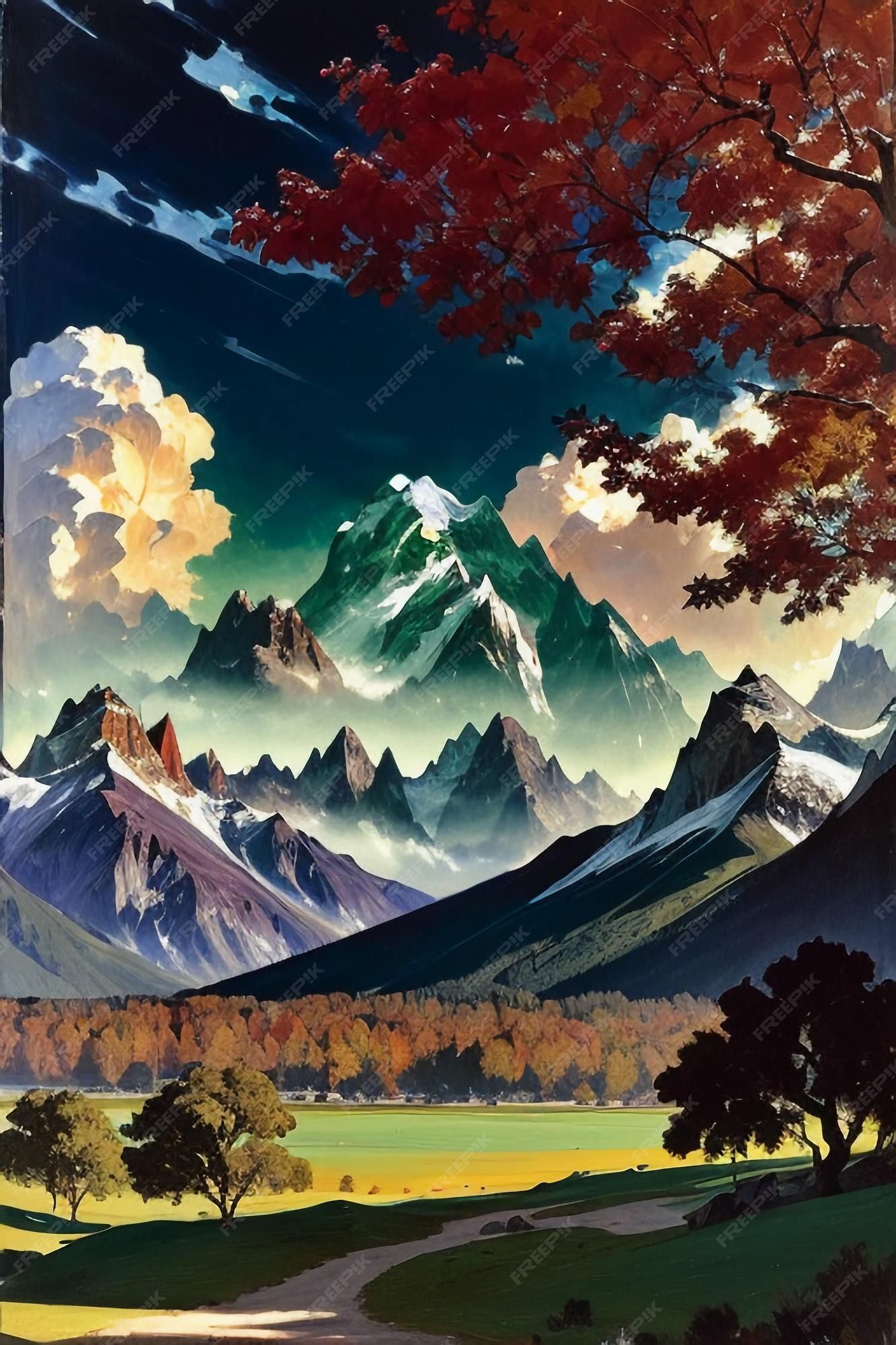 Scenery Painting Wallpapers - Top Free Scenery Painting Backgrounds ...