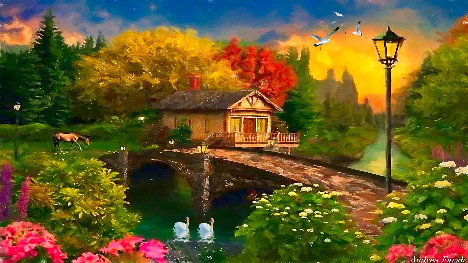 Scenery Painting Wallpapers - Top Free Scenery Painting Backgrounds ...