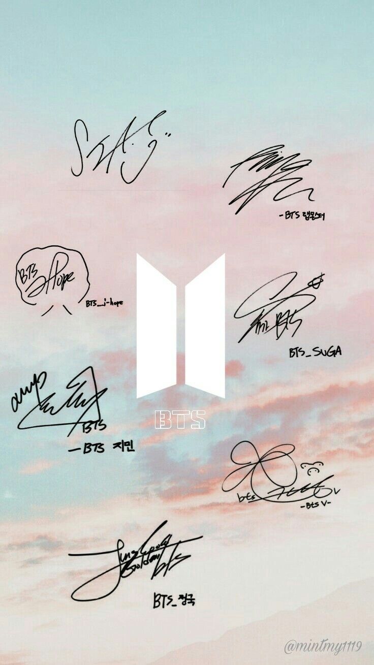Bts Signature Wallpapers - Top Free Bts Signature Backgrounds ...