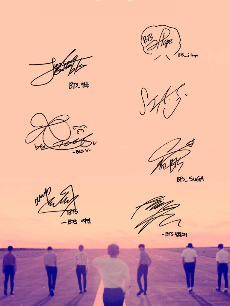 Bts Signature Wallpapers - Top Free Bts Signature Backgrounds ...